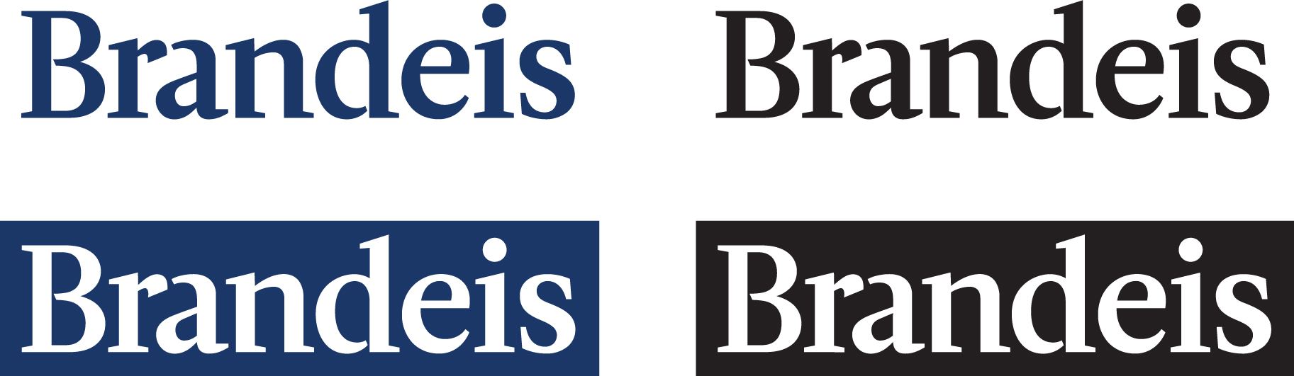 Usage Guidelines | The Brandeis University Logo | Visual Identity ...