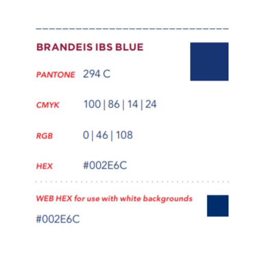 Brandeis IBS Branding