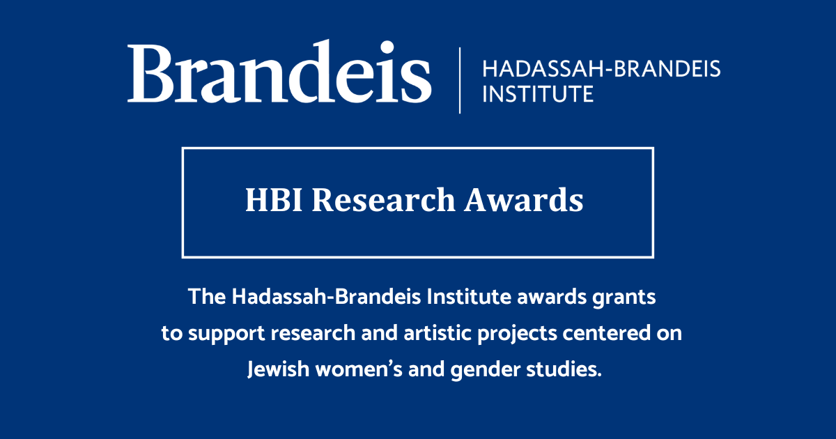 HBI Research Awards | Research Awards | Programs | Hadassah-Brandeis ...