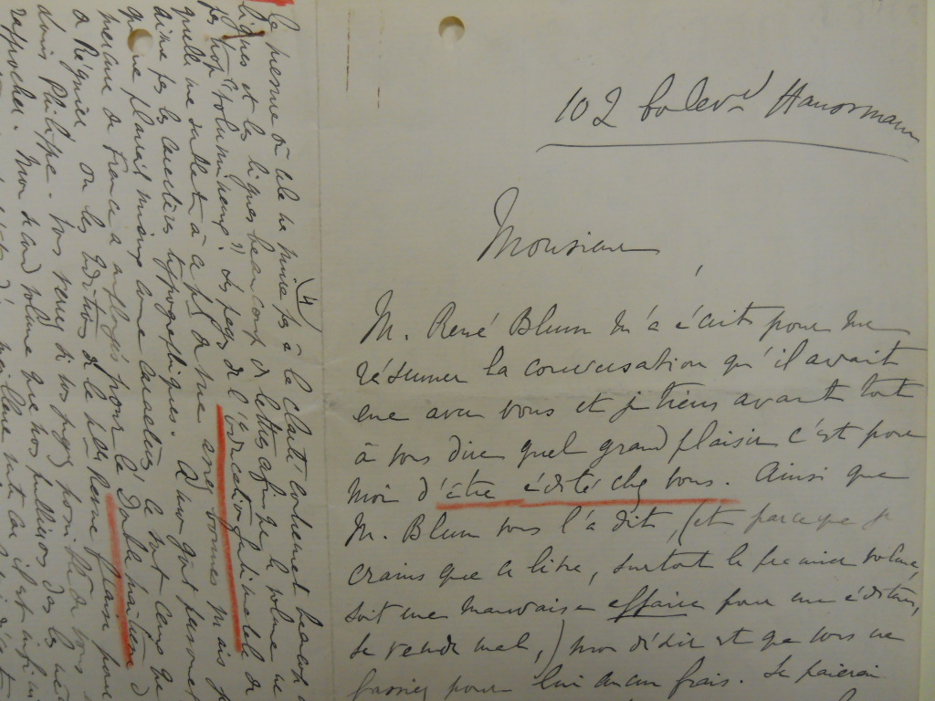 Marcel Proust Letters | Special Collections Spotlight | Collection ...