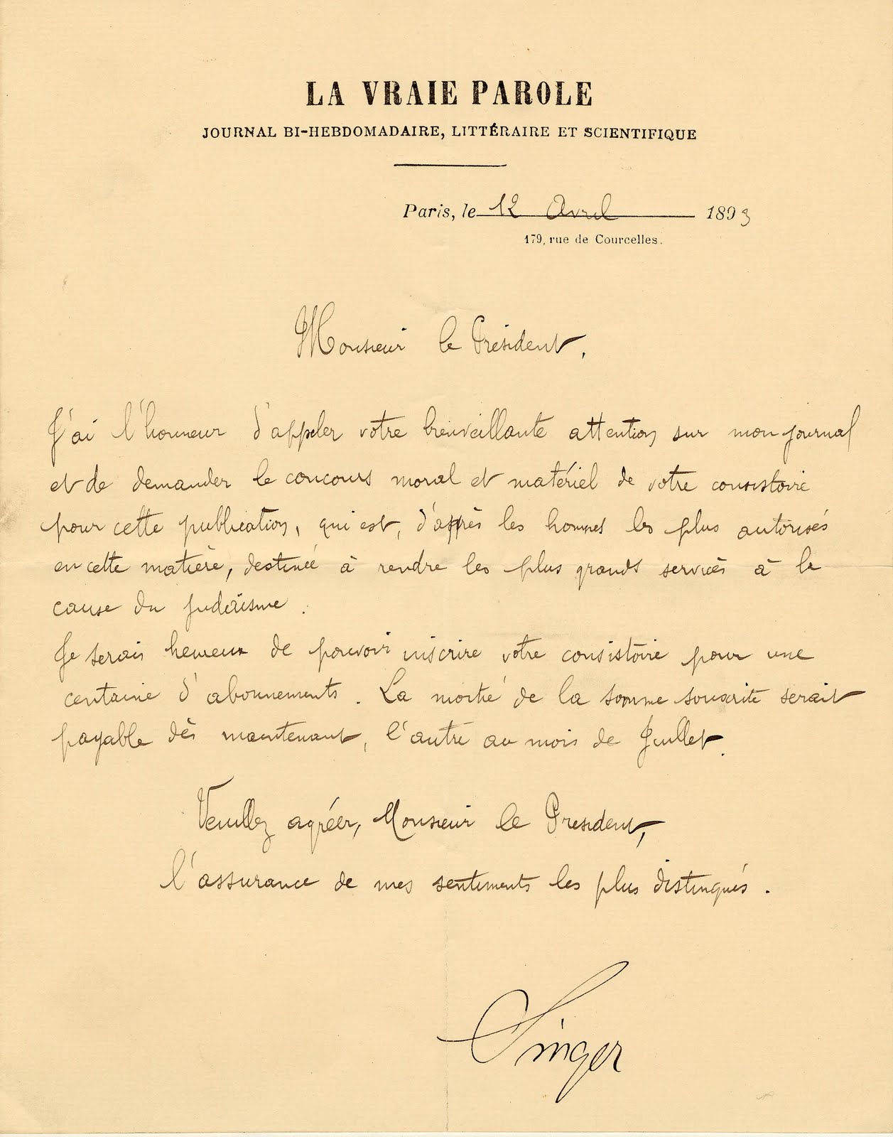 Consistoire Central Israélite de France Collection | Special ...