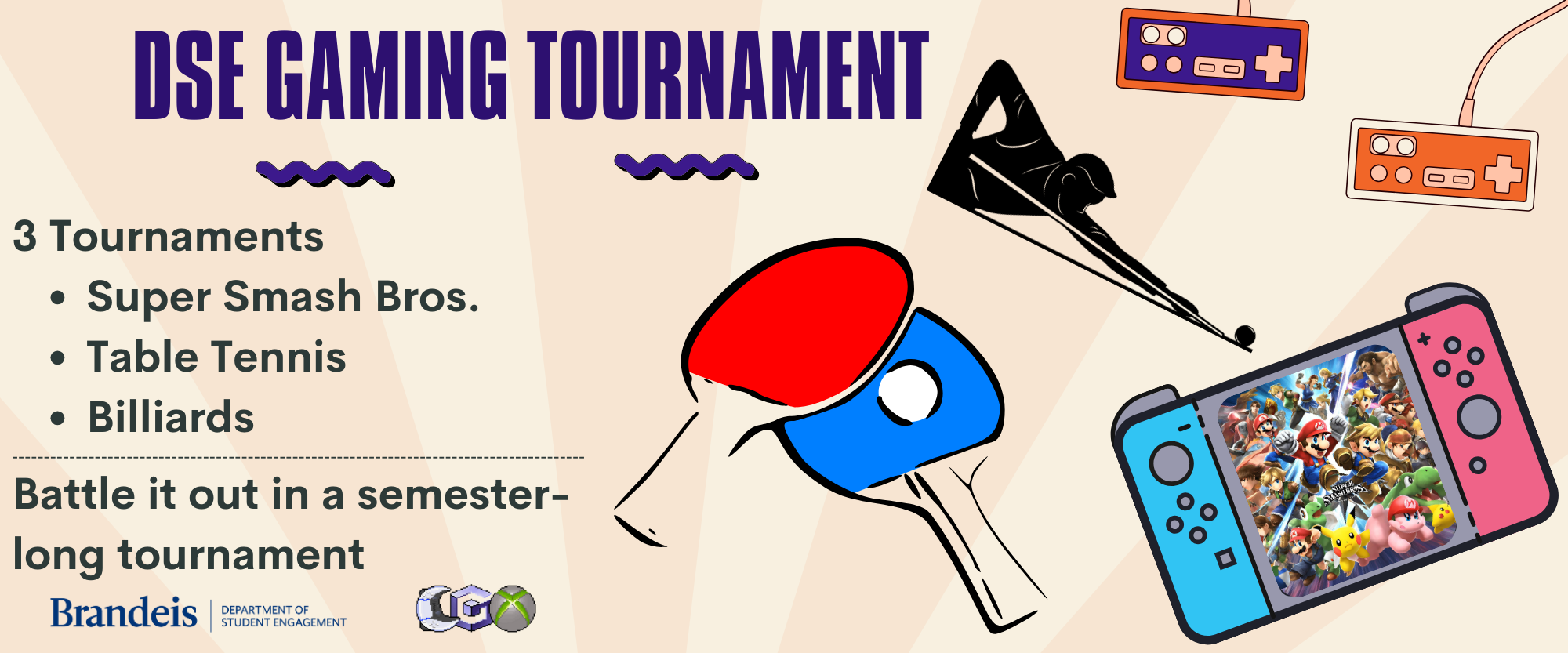 Game Room Tournaments | Shapiro Campus Center | Visiting Student ...